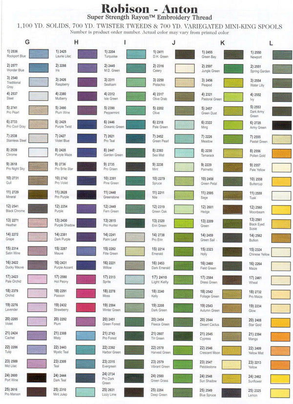 Robison-Anton Rayon Thread